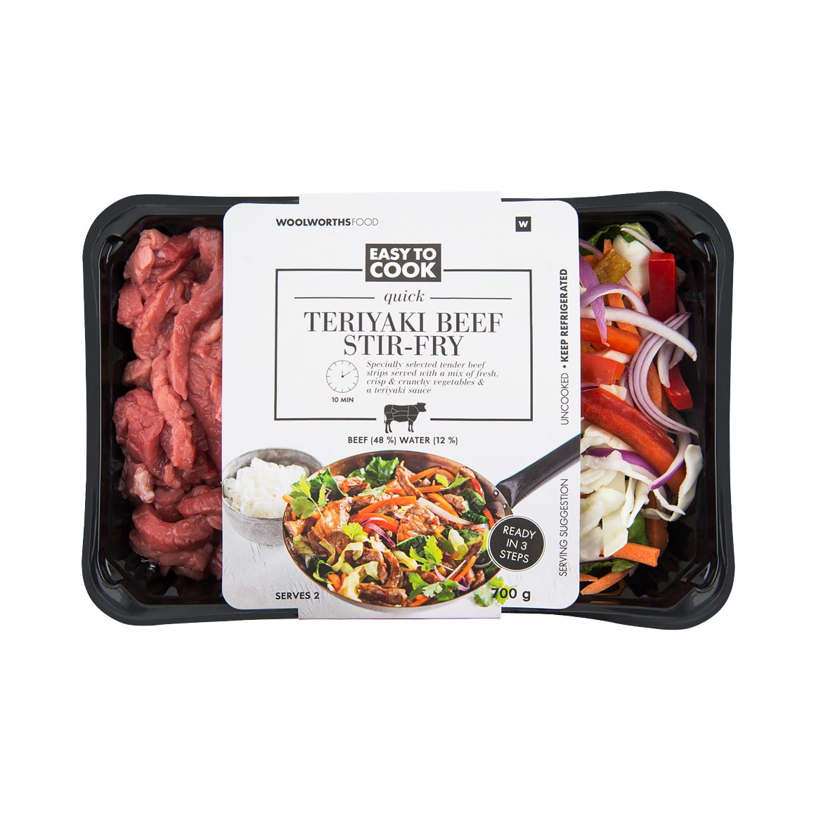 Easy To Cook Teriyaki Beef Stir Fry 700g Za