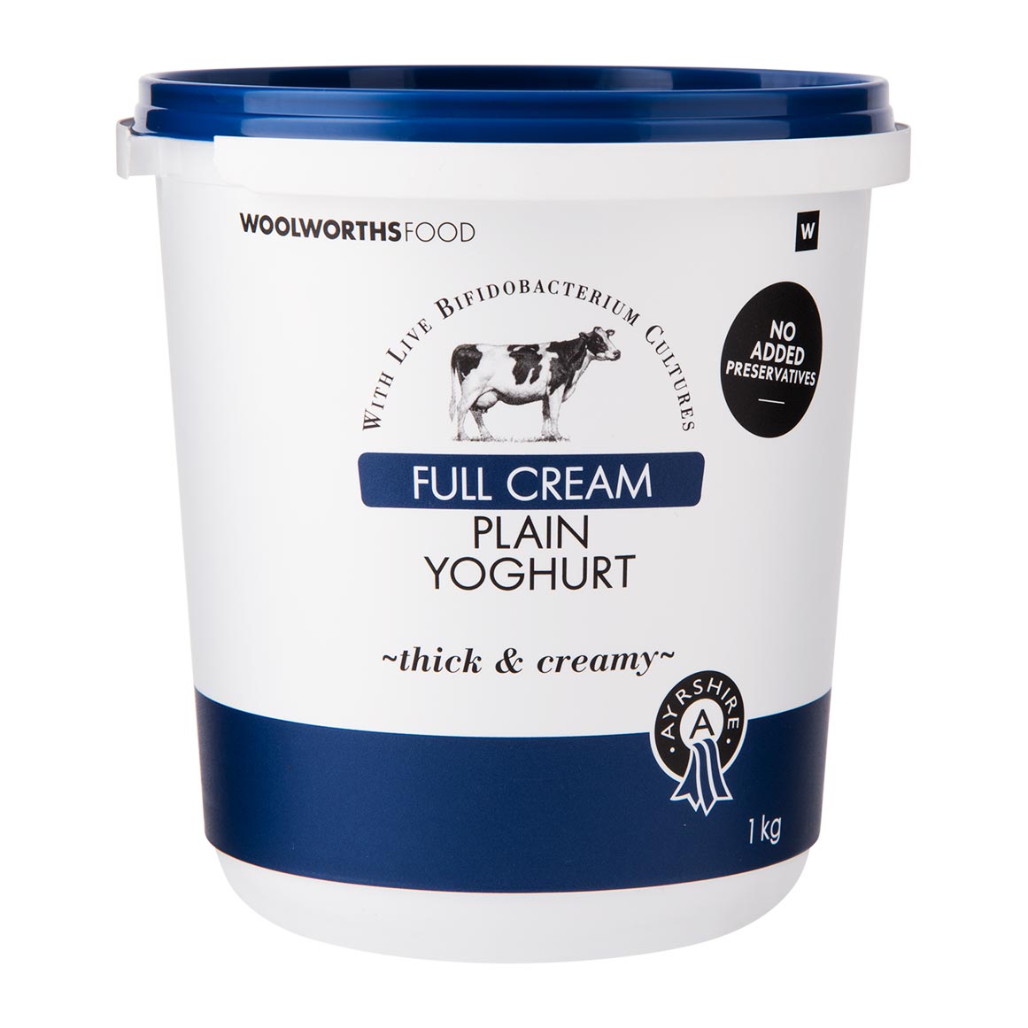Full Cream Ayrshire Plain Yoghurt 1 Kg Woolworths co za Full Cream Ayrshire Plain Yoghurt 1 Kg Woolworths co za