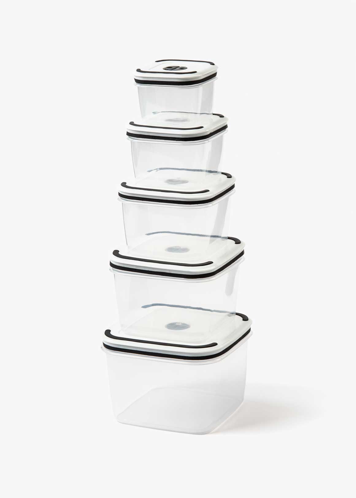 Plastic Storage Containers 5 Pack Woolworths co za Plastic Storage Containers 5 Pack Woolworths co za