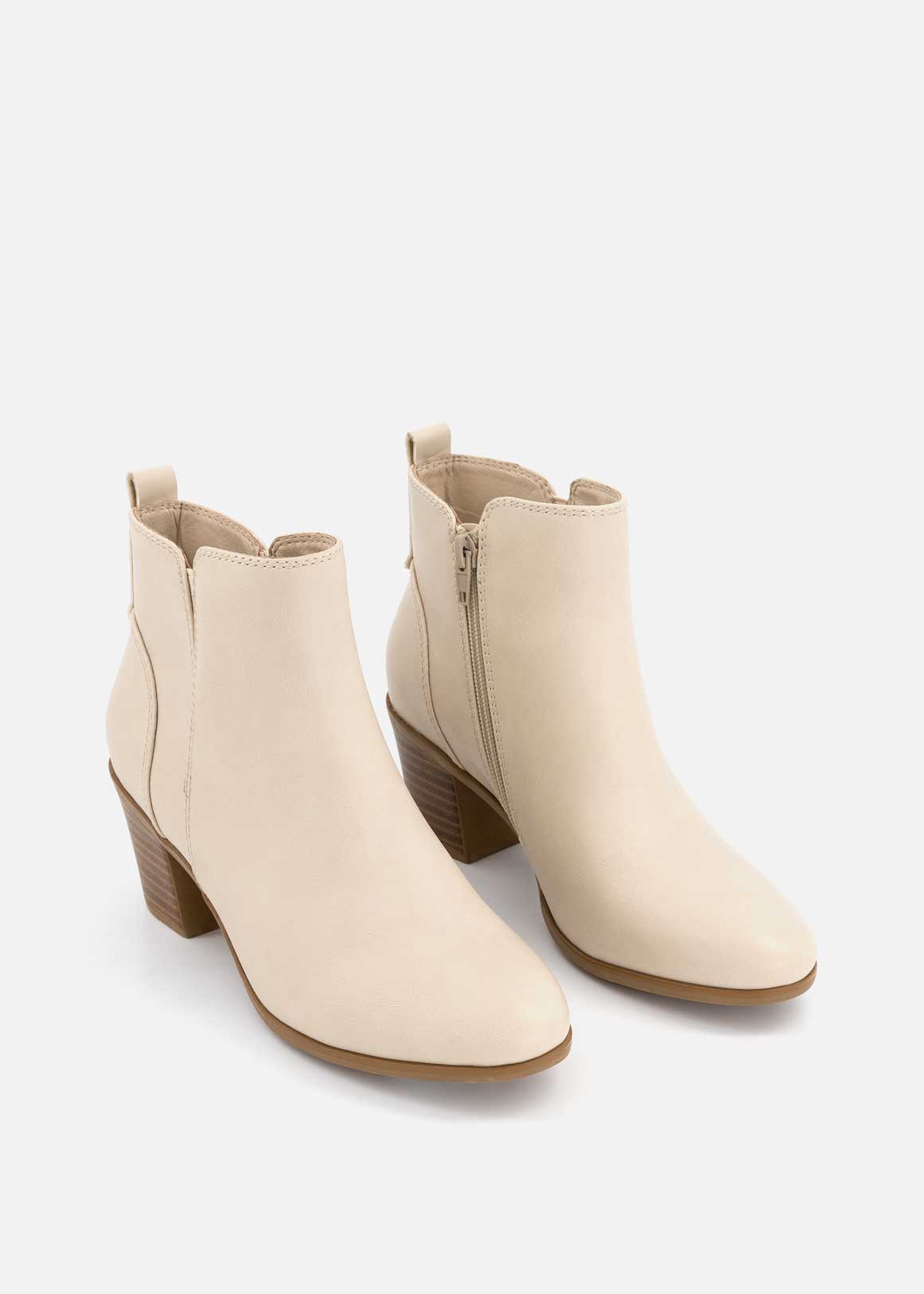 Side Zip Gusset Ankle Boots Za